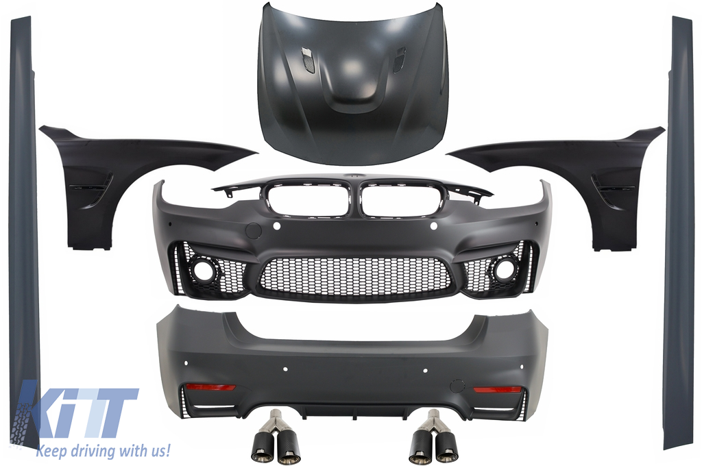 Body Kit suitable for BMW 3 Series F30 (2011-2019) EVO II M3 CS Design ...