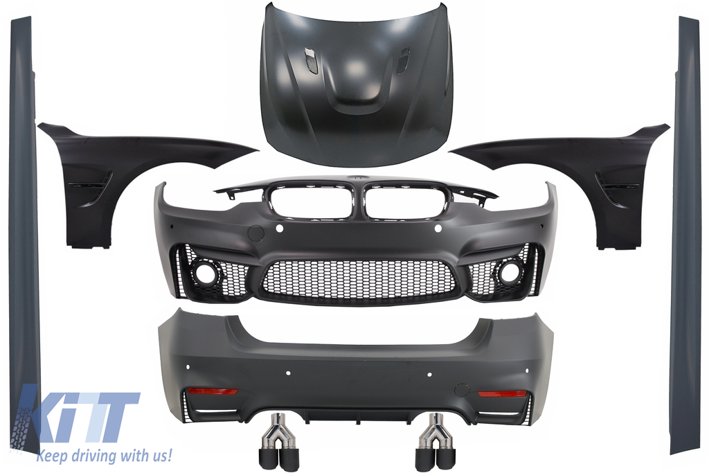 Body Kit suitable for BMW 3 Series F30 (2011-2019) EVO II M3 CS Design ...