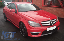 Body Kit suitable for Mercedes C-class W204 (2007-2015) Facelift C63 ...