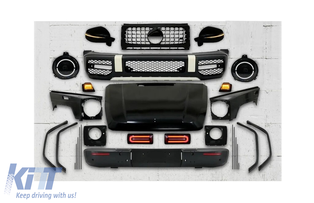 Body Kit suitable for Mercedes G-Class W463 (2008-2017) Wide Body ...