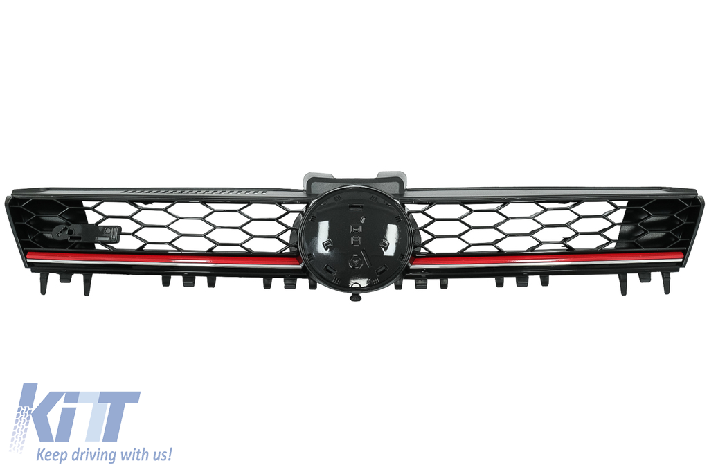 Central Front Grille suitable for VW Golf 7 VII 5G (2013-2017) Red ...