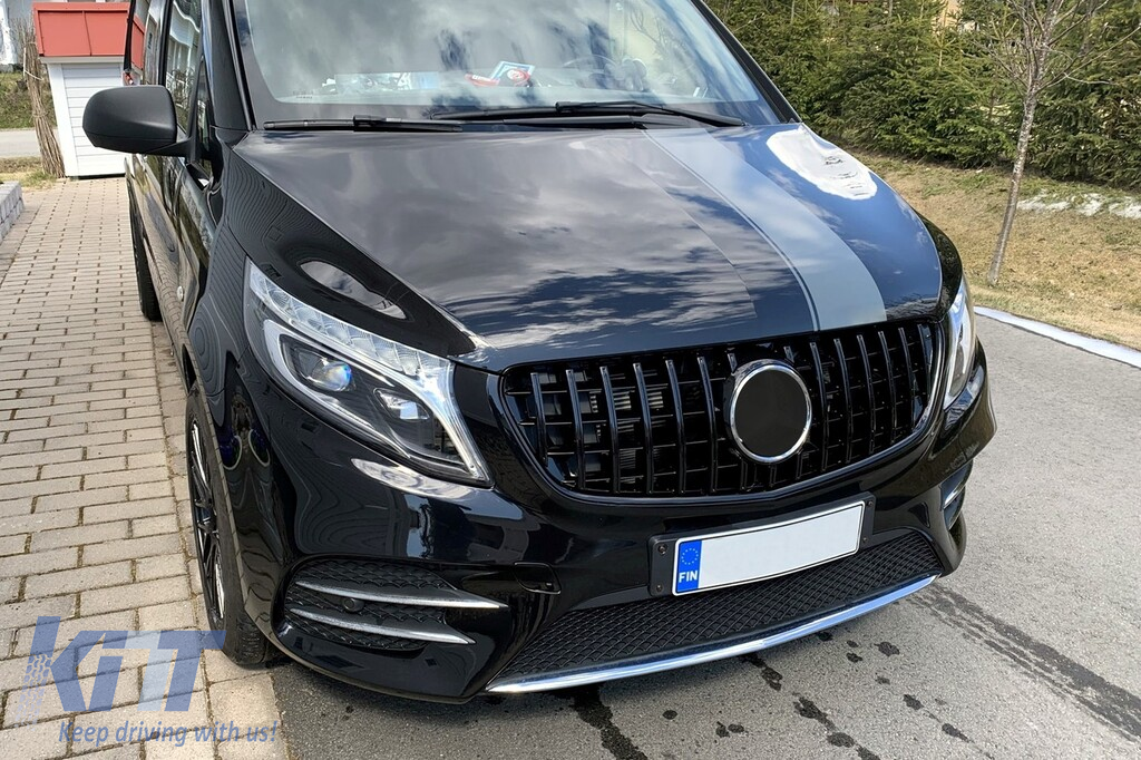 Central Grille suitable for Mercedes V-Class W447 (2014-03.2019) GT R ...