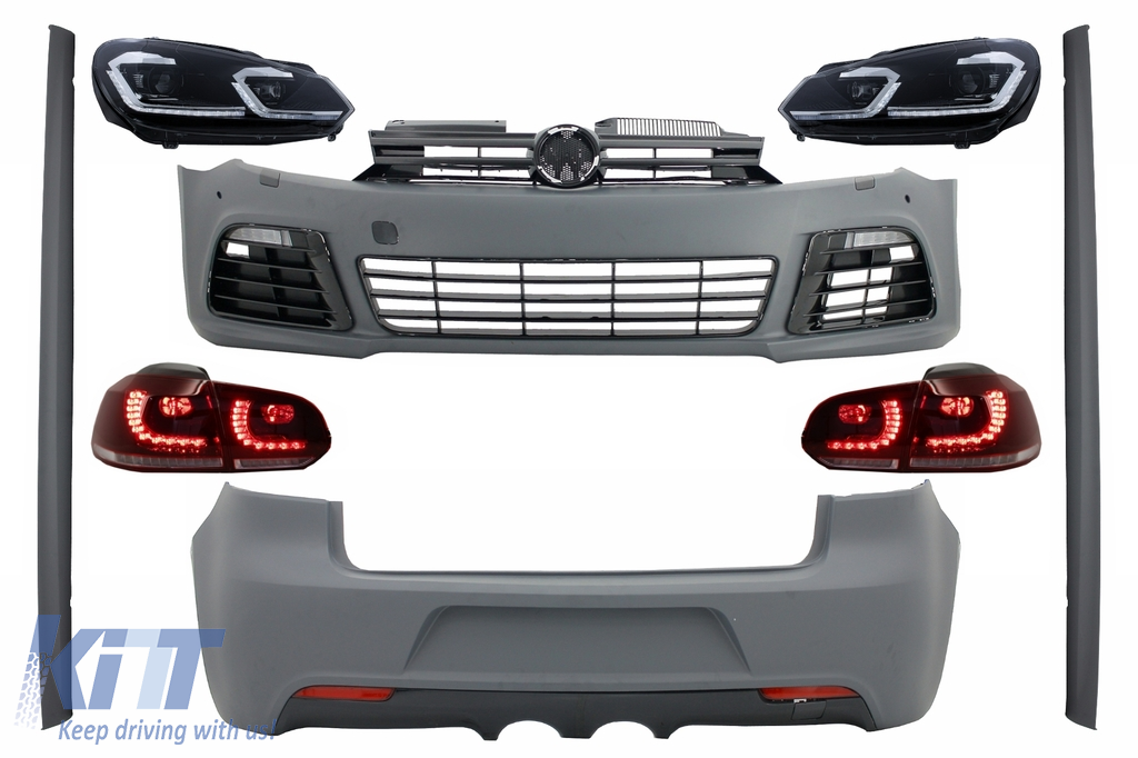 Complete Body Kit suitable for VW Golf VI 6 MK6 (2008-2013) R20 Design ...