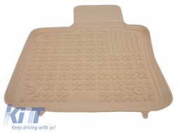 Floor mat Rubber Beige suitable for BMW X5 F15 2013-, X6 F16 2014-