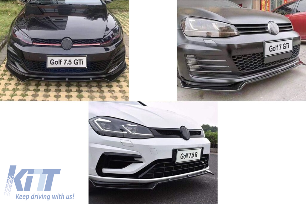 Front Bumper Lip Extension Spoiler with Rear Bumper Extension Splitter ...