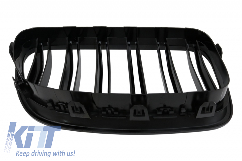 Front Bumper suitable for BMW F10 F11 5 Series (2011-2014) M-Technik Design with Kidney Grilles ...