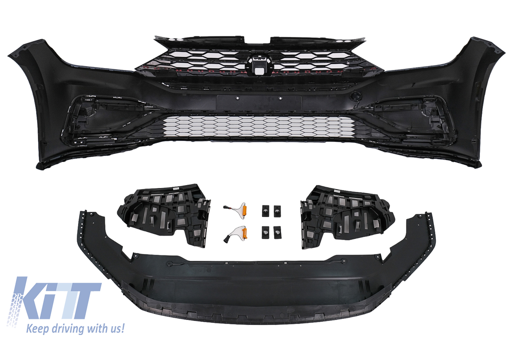 Front Bumper with Central Grille suitable for VW Jetta Mk7 (2019-2021 ...