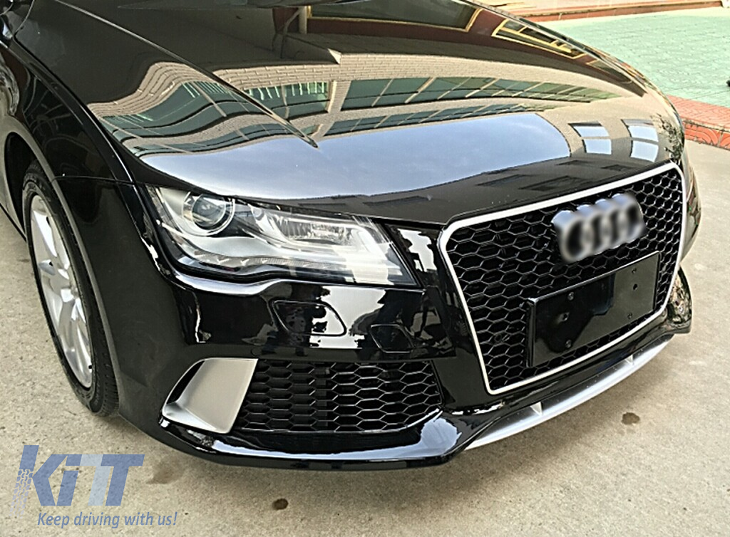 Front Bumper With Central Grille suitable for Audi A7 4G Pre-Facelift ...