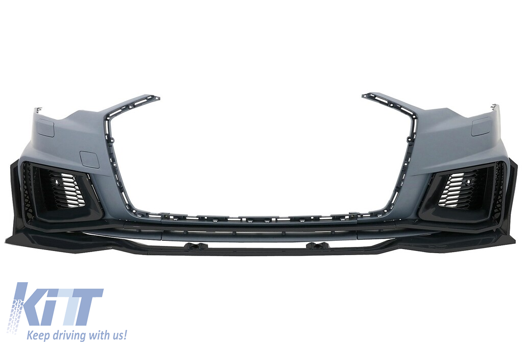 Front Bumper with Central Grille suitable for Audi A6 C8 4K (2018-2020 ...
