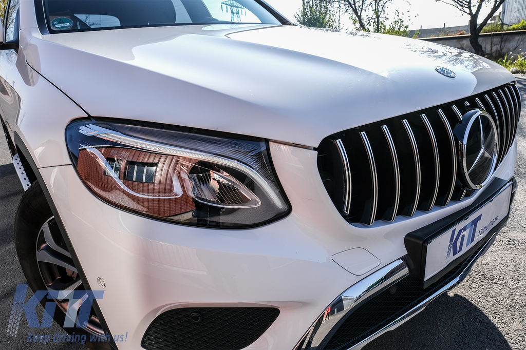 Front Central Grille suitable for Mercedes GLC X253 C253 (2015-2018) GT ...