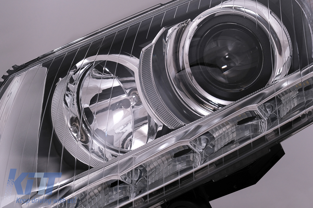 Full LED Headlights suitable for Audi A6 4F C6 (2008-2011) conversion ...