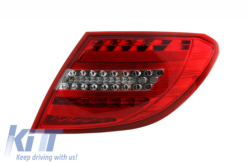 Full LED Taillights suitable for Mercedes C-Class W204 (2007-2012 ...