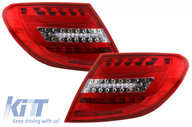 Full LED Taillights suitable for Mercedes C-Class W204 (2007-2012 ...