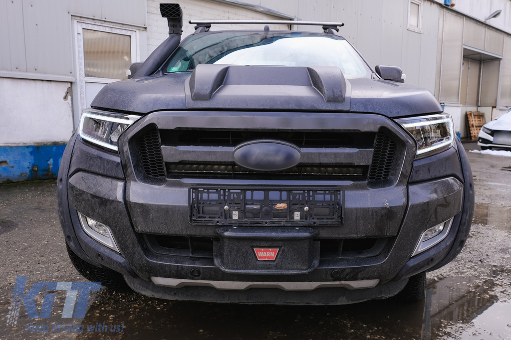 Headlights LED Light Bar suitable for Ford Ranger (2015-2020) LHD Full ...