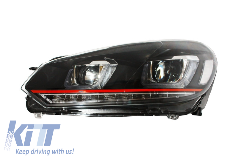 Headlights suitable for VW Golf 6 VI (2008-2012) Golf 7 3D LED DRL U ...