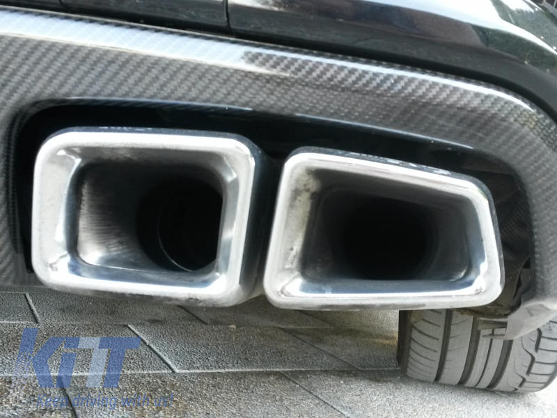 Mercedes AMG S63 E63 Exhaust Muffler Tips Tail Pipes for W221 W164 W166 ...