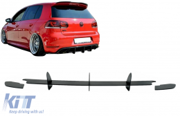 Rear Bumper Extension for Diffuser and Rear Side Splitters suitable for ...