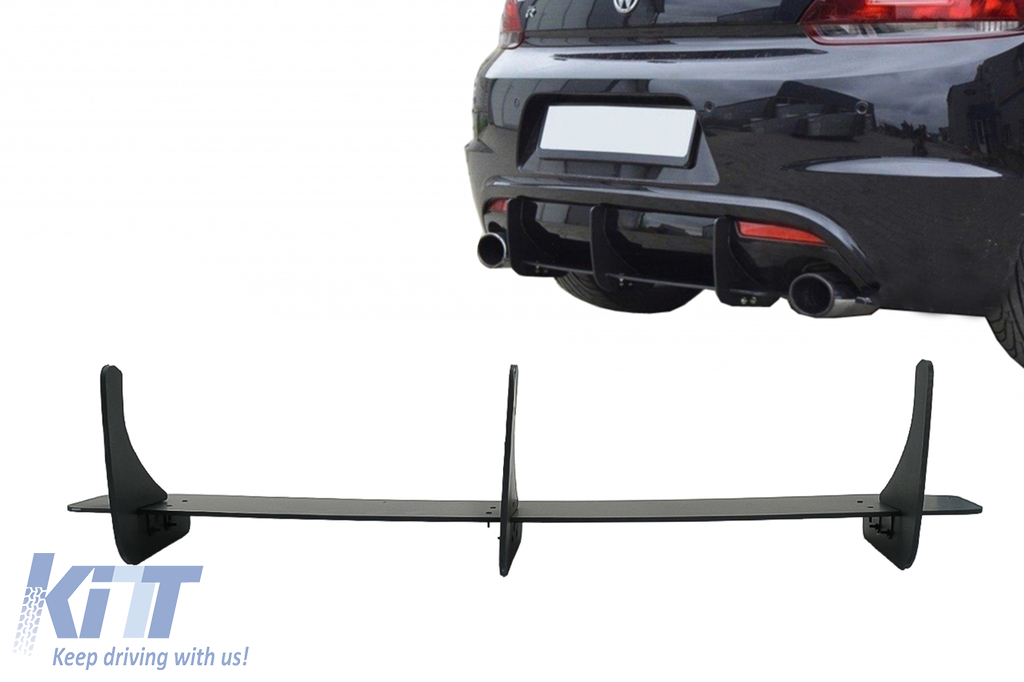Rear Bumper Extension for Diffuser suitable for VW Scirocco Mk3 III R ...