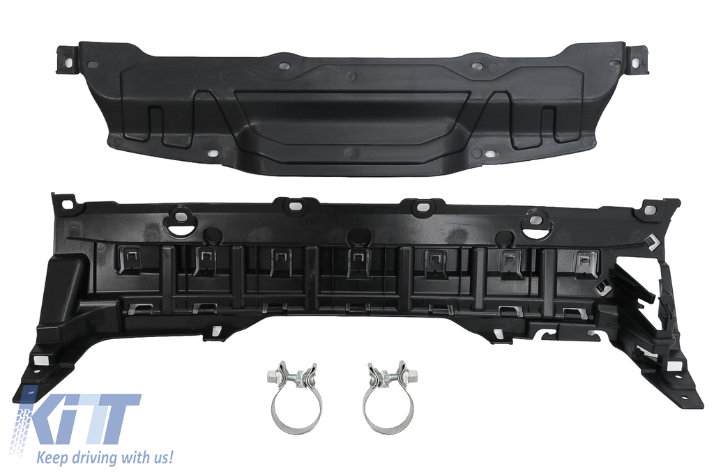 Rear Bumper Valance Diffuser Double Outlet with Exhaust Tips suitable ...