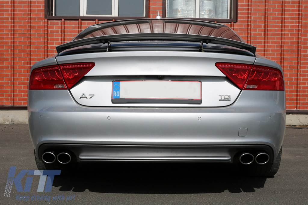 Rear Bumper Valance Diffuser suitable for Audi A7 4G (2010-2014) with ...