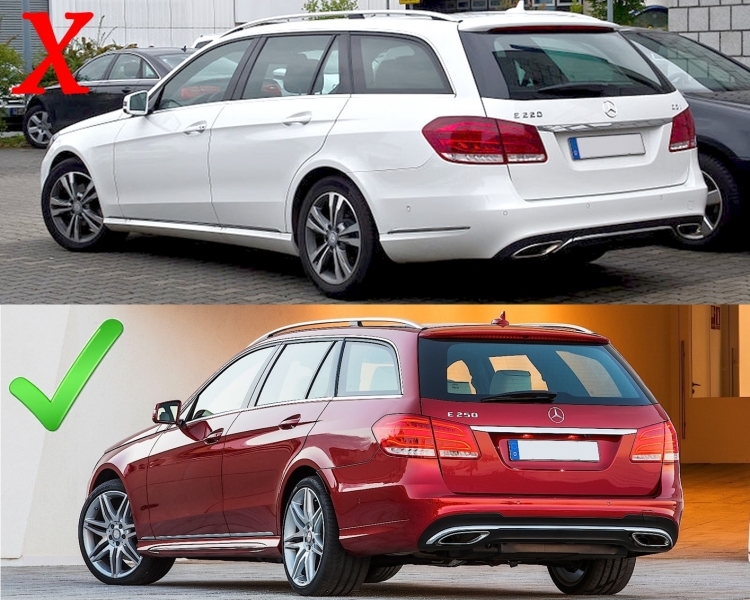 Rear Diffuser suitable for MERCEDES E-Class W212 S212 AMG Sport Line ...