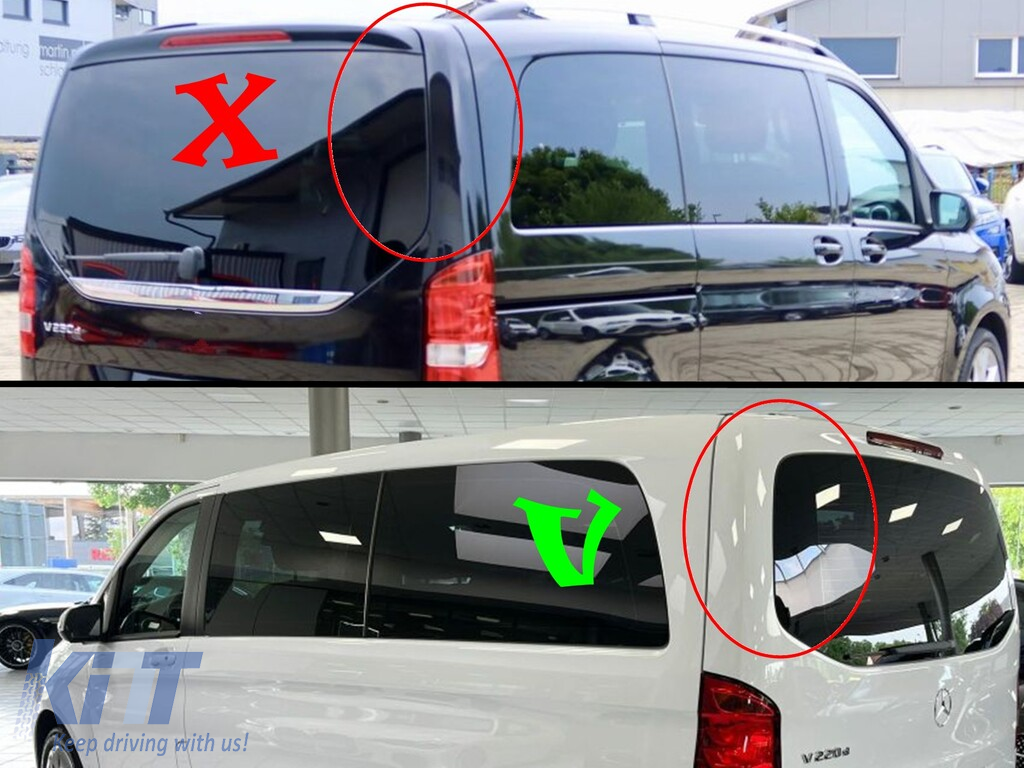 Roof Spoiler suitable for Mercedes V-Class W447 (2014-Up) Single Door