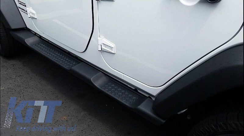 Running Boards Side Steps suitable for Jeep Wrangler Rubicon JK (2007 ...