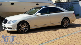 Side Skirts suitable for Mercedes S-Class W221 (2005-2013) S65 Design LWB