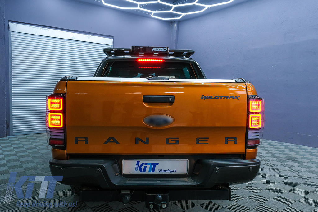 Taillights LED suitable for Ford Ranger (2012-2018) Clear with ...